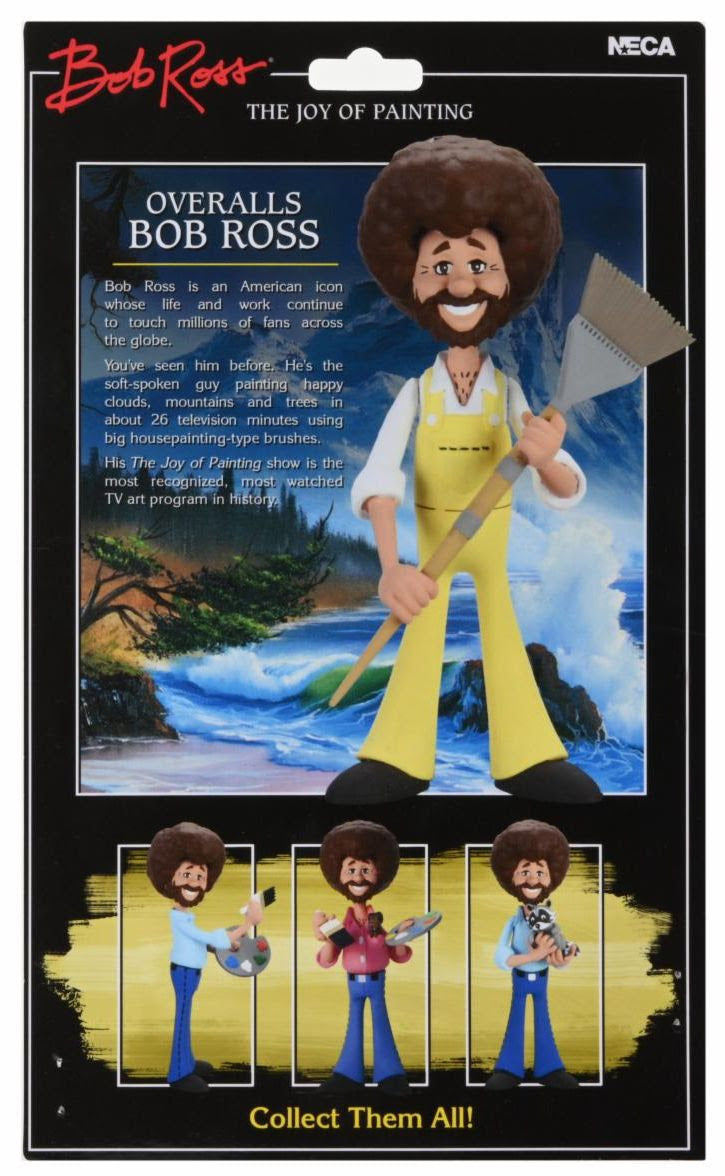 Bob Ross - 6" Scale Action Figure: Toony Classics - Bob Ross in Overal ...